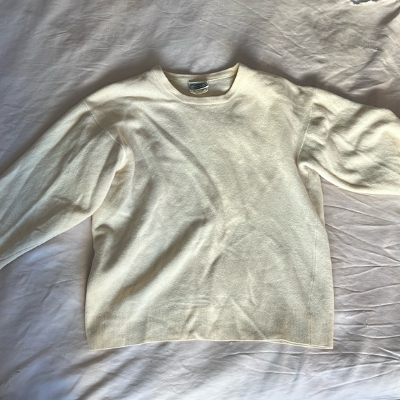 Laura Ashley | Sweaters | Vintage Cream Sweater | Poshmark